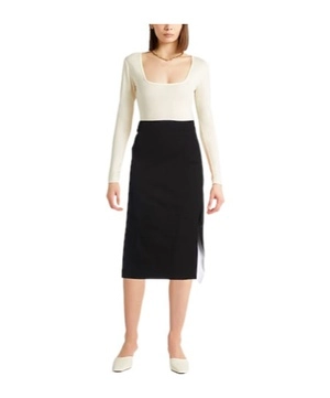 Sportmax Slim Solid Color Skirt