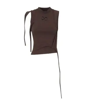 Ottolinger Strappy Detail Top With Cut-out Accents - Brown