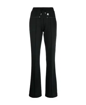 COURREGES Courrèges Drawstring Pleated Bootcut Pants