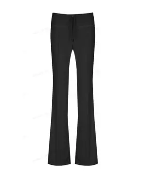 COURREGES Courrèges Drawstring Pleated Bootcut Pants