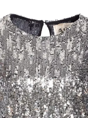 ANIYE BY Sequin Embellished Short-sleeve Top - Gray