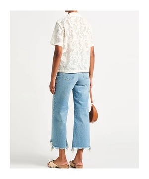 MAXCO. Max&co. Lace Short Sleeve Shirt