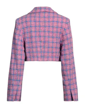GANNI Plaid Single-breasted Blazer
