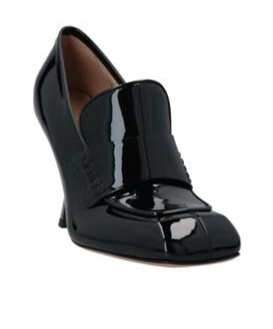 Sportmax Patent Leather High Heel Loafers