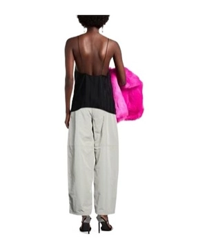 MAXCO. Loose Tapered Cropped Casual Trousers