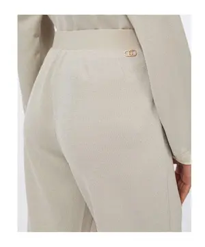 Liu Jo Jacquard Logo Straight-leg Track Pants