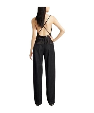 Sportmax Denim Tapered Trousers With Drawstring Waist