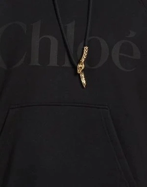 Chloé Letter Print Hooded Sweatshirt