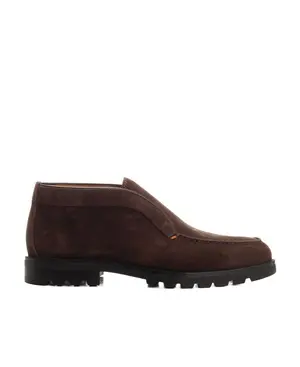 Santoni Round-head Short Boots - Black