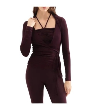 ERES Wrap Long-sleeved Cardigan
