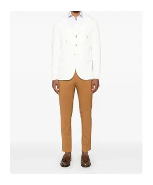 Eleventy Hooded Blazer - White