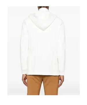 Eleventy Hooded Blazer - White