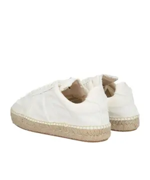MAISON MARGIELA Canvas And Straw Woven Shoes