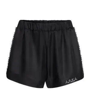 AREA Crystal Trim Track Shorts