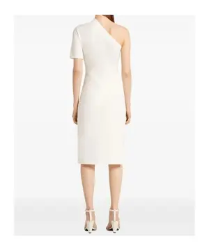 COURREGES Asymmetrical One-shoulder Midi Dress