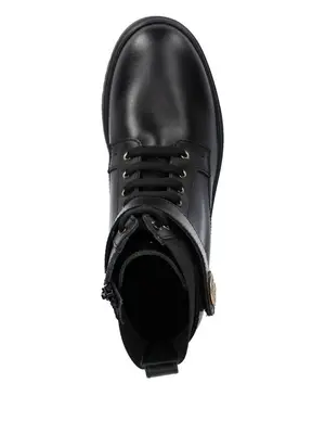 Liu Jo Logo-appliqué Combat Boots