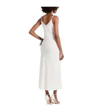 MAISON MARGIELA Satin Spaghetti Strap Dress