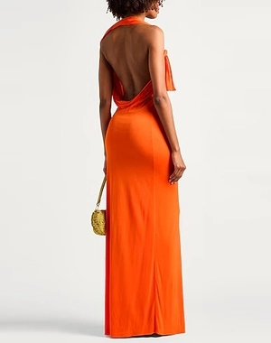 Saint Laurent Halterneck Sleeveless Maxi Gown