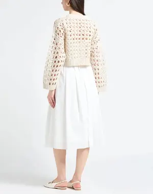 Brunello Cucinelli Fashion Solid Color Hollow-out Knit Cover-up