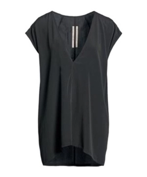 Rick Owens V-neck Drop-shoulder Top
