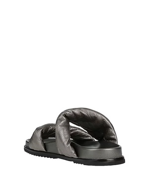 Rick Owens Metallic Genuine Leather Sandals