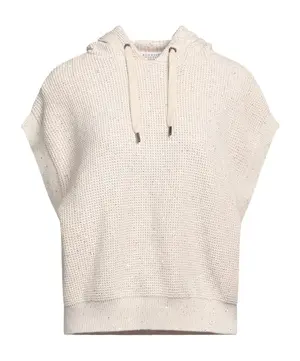 Brunello Cucinelli Solid Color Sleeveless Knit Top - White