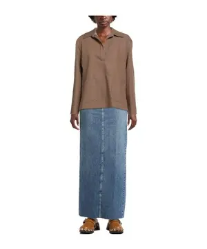Max Mara Gabardine Long-sleeve Coat