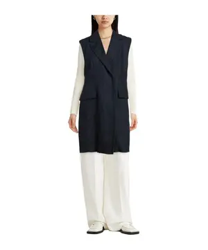 Max Mara Minimalist Sleeveless Coat