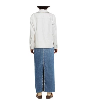 Max Mara Gabardine Long-sleeve Jacket