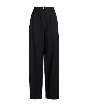 Sportmax Minimalist Solid Color Loose-fit Trousers - Black
