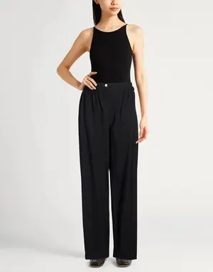 Sportmax Minimalist Solid Color Loose-fit Trousers