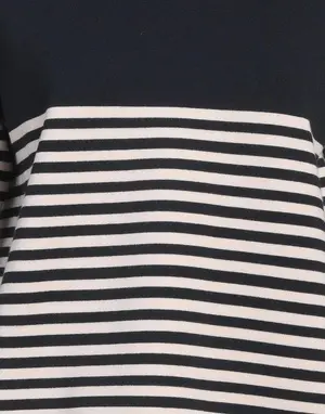 Max Mara Striped Knit Top With Button Detail