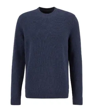 Barbour Crew Neck Long Sleeve Sweater - Blue