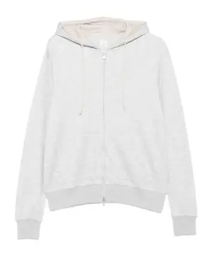 Eleventy Zip-up Hoodie - Light Gray