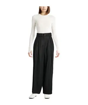 Max Mara Belted Linen Trousers