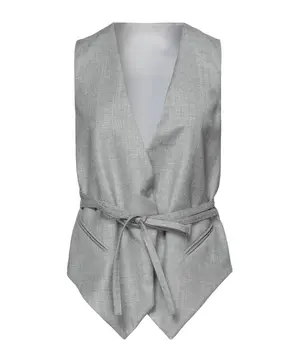 Brunello Cucinelli V-neck Sleeveless Waistcoat - Gray