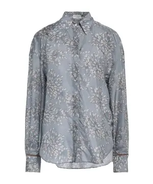 Brunello Cucinelli Satin Floral Shirt