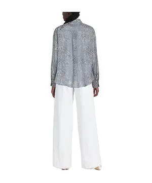 Brunello Cucinelli Satin Floral Shirt