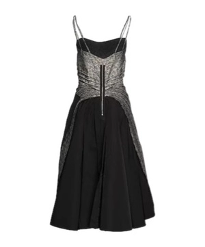 MAISON MARGIELA Sleeveless Floral Dress - Black