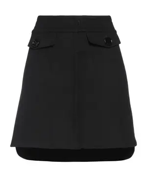 Max Mara Wide-swing Skirt With Decorative Pockets