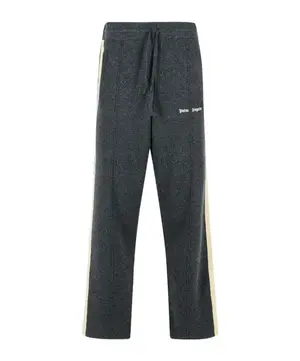 Palm Angels Side-stripe Track Pants - Black