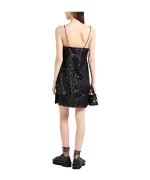 GANNI Sequin Embellished Sleeveless Mini Dress