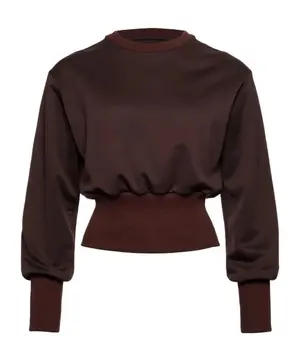 ERES Ribbed-cuffs Sweatshirt - Black
