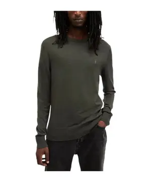 ALLSAINTS Embroidered Crew-neck Sweater - Black