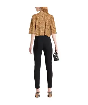 Isabel Marant Étoile Crew-neck Cropped Top With Cork-inspired Print