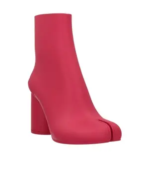MAISON MARGIELA Solid Color Round-toe Ankle Boots