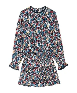 Zadig&Voltaire Floral Print Smocked Dress - Multicolor