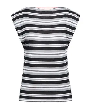 Marni Striped Knit Sleeveless Top - Gray