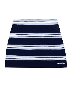 SPORTY  RICH Sporty & Rich Striped Mini Skirt