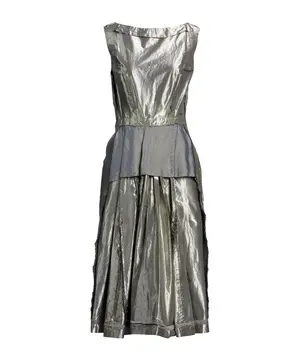 MAISON MARGIELA Two-tone Sleeveless Dress - Gray